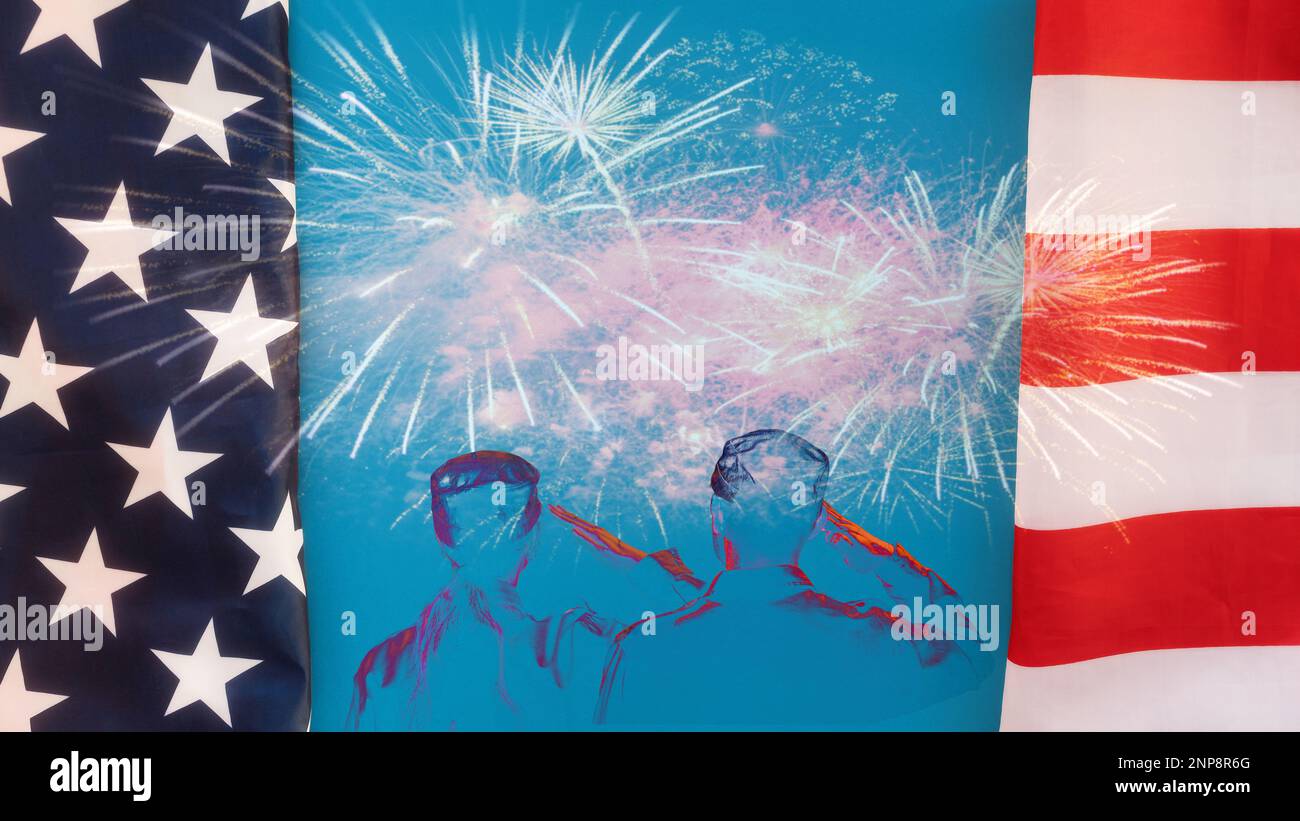 Silhouettes soldiers saluting on background hi-res stock photography ...