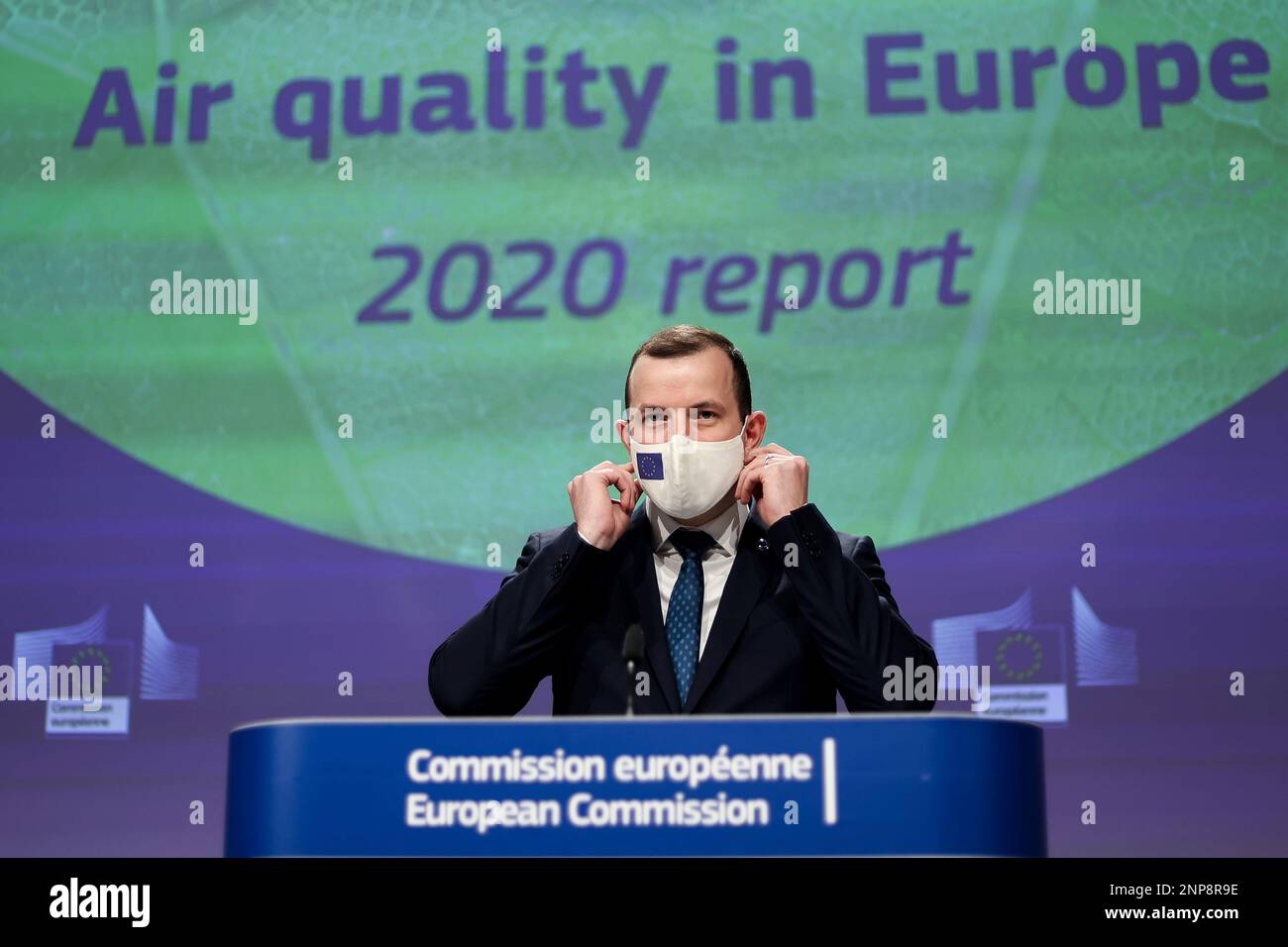 European Commissioner for Environment and Oceans Virginijus Sinkevicius ...