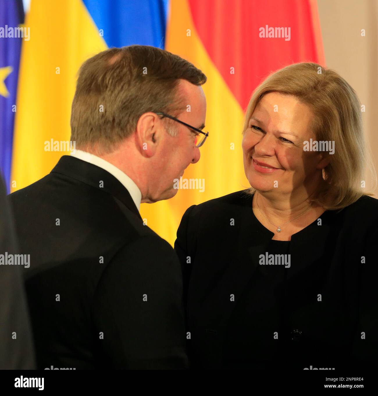 Berlin, Germany, February 24, 2023. Nancy Faeser, the German Federal ...