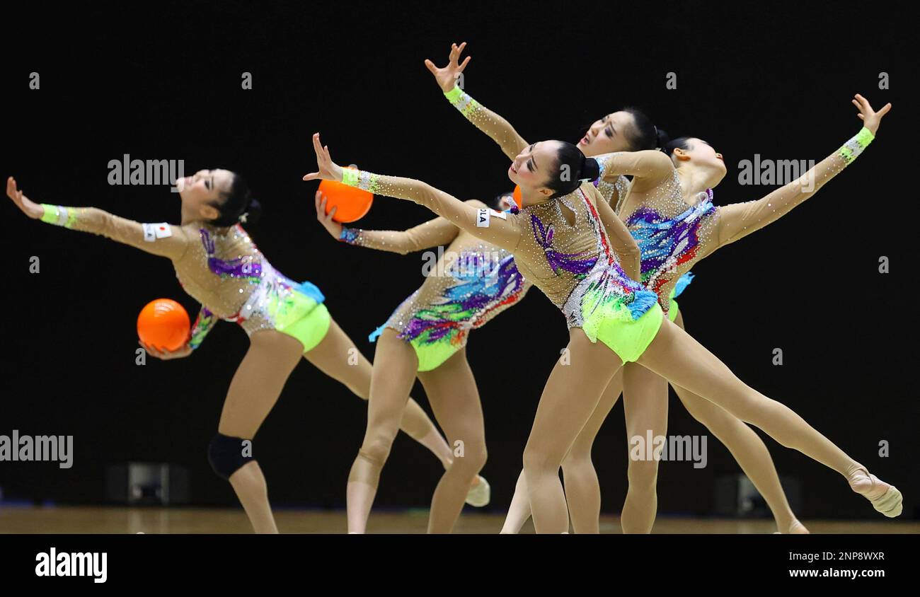 "Fairy Japan", a Japanese national team of rhythmic gymnastics ...