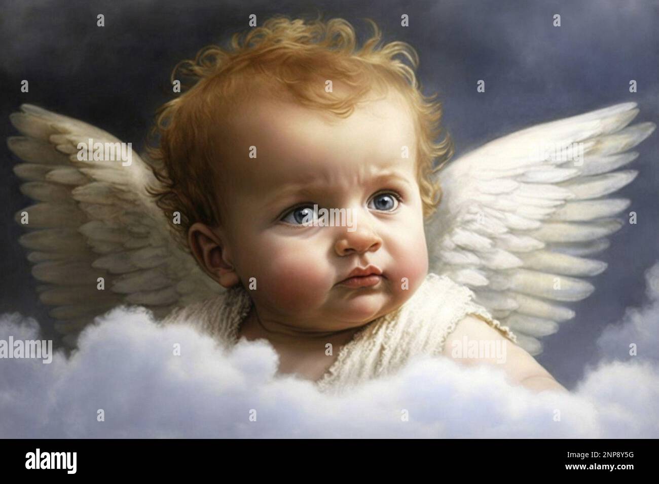 Sad little angel hi-res stock photography and images - Alamy