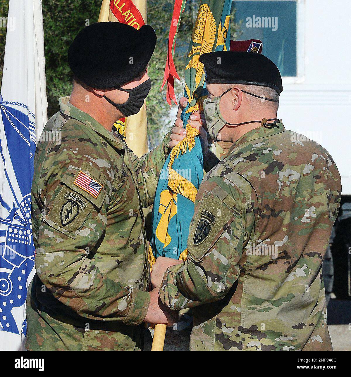 U.S. Army Yuma Proving Ground Commanding Officer Col. Ben McFall, right ...