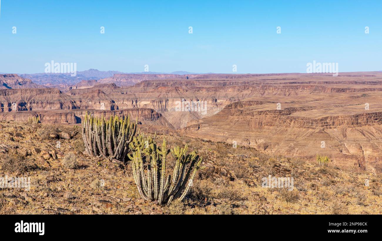 Fish River Canyon, world's second largest canyon, Hobas, South Namibia ...