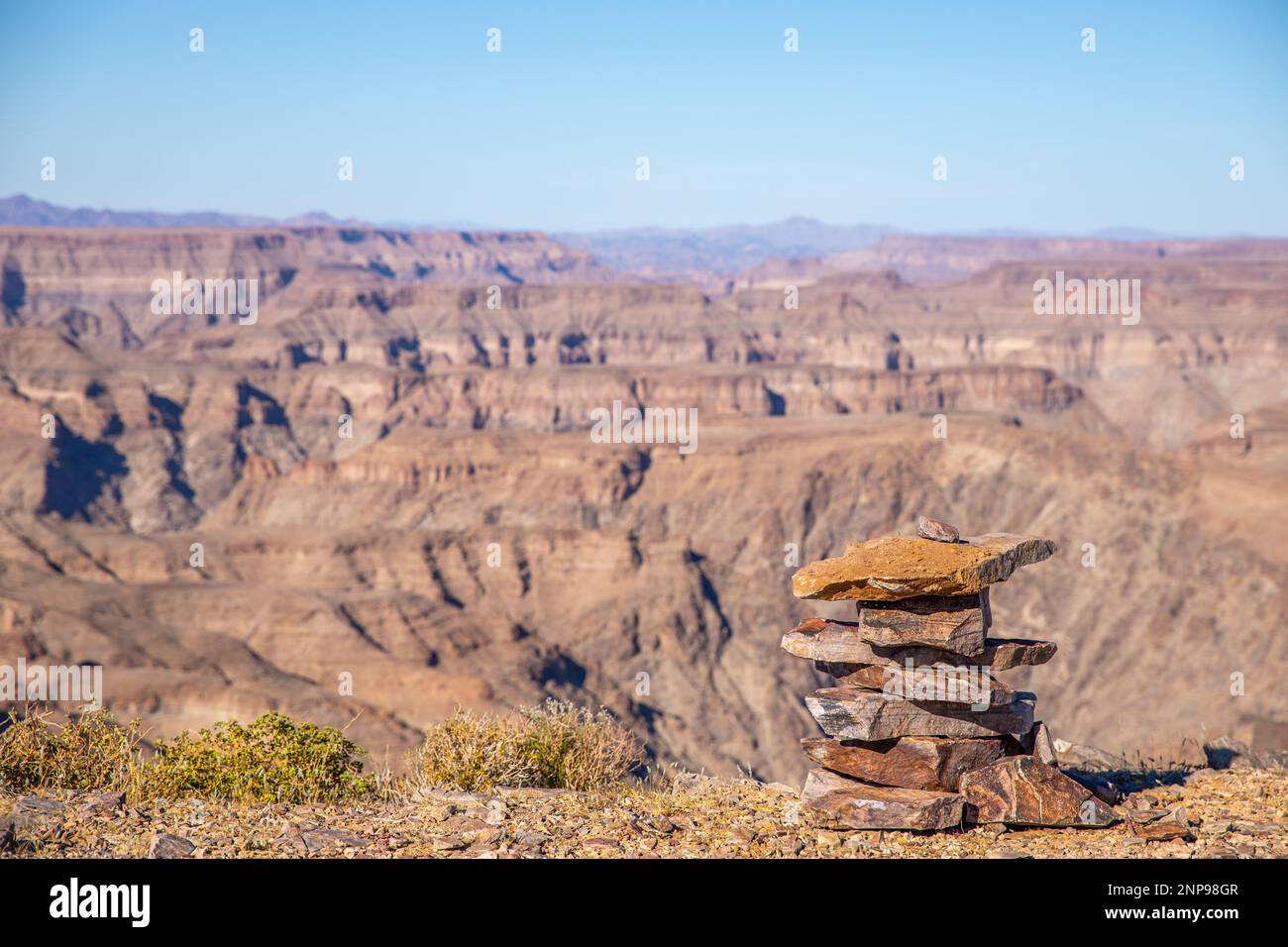 Fish River Canyon, world's second largest canyon, Hobas, South Namibia ...