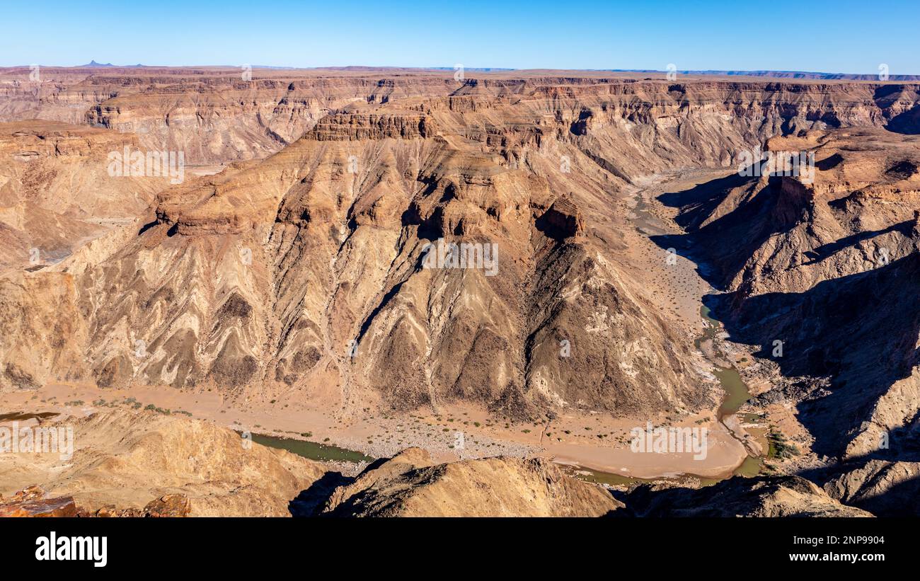Fish River Canyon, world's second largest canyon, Hobas, South Namibia ...