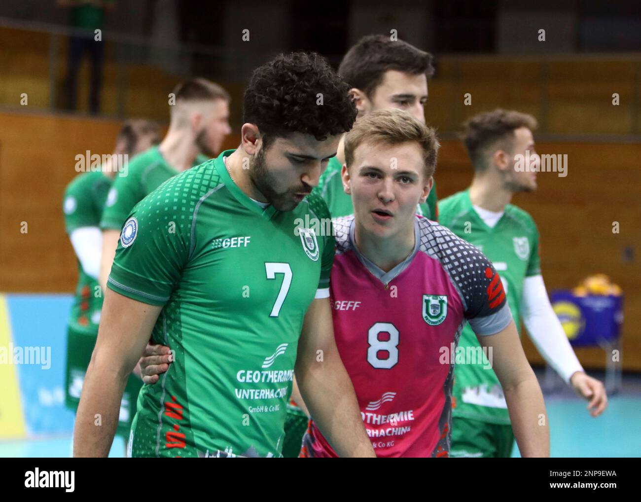 November 15, 2020, Unterhaching, Germany: from left Simeon TOPUZLIEV ...