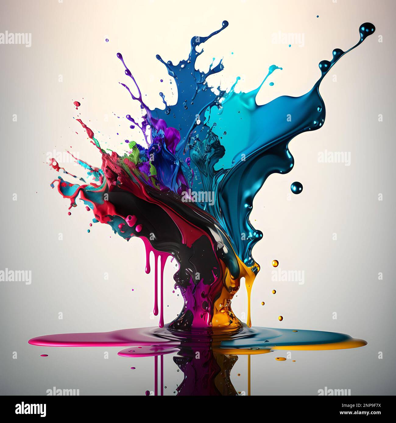 Yellow colour splashing hi-res stock photography and images - Alamy