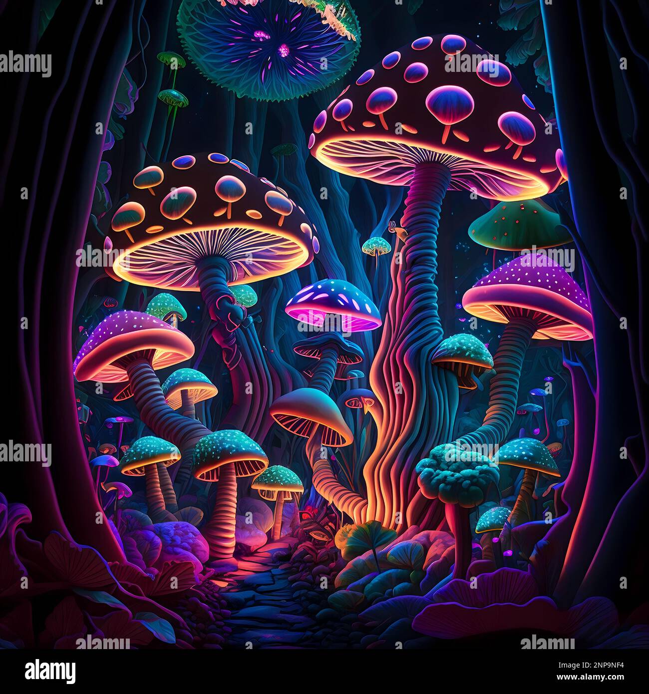 Psychedelic wonderland hi-res stock photography and images - Alamy