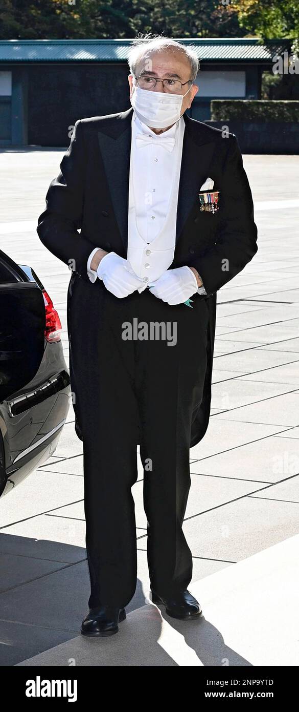 Former Jordan Prime Minister Taher Masri arrives at the Imperial Palace ...