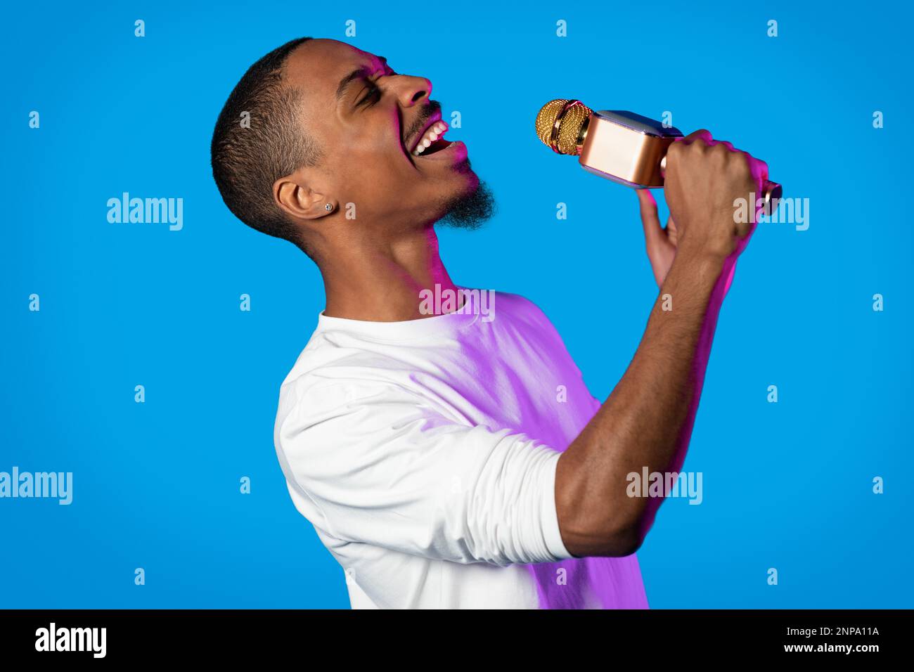 African american handsome talented man hi-res stock photography and ...