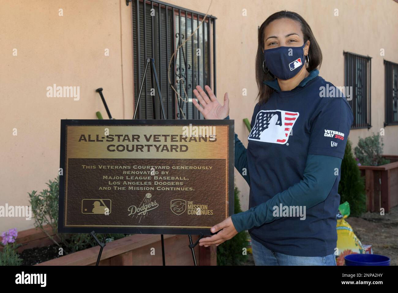 MLB social responsibility vice president MLB Melanie LeGrande poses ...