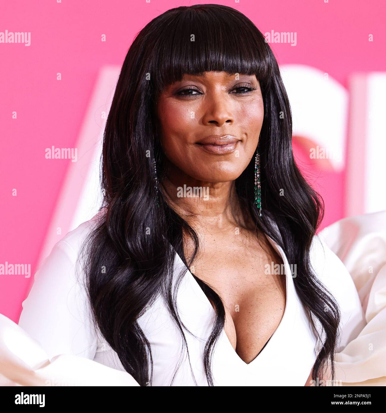 Pasadena Los Angeles California Usa February 25 American Actress Angela Bassett Arrives At