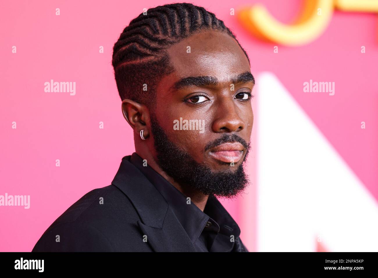 PASADENA, LOS ANGELES, CALIFORNIA, USA - FEBRUARY 25: Caleb McLaughlin ...