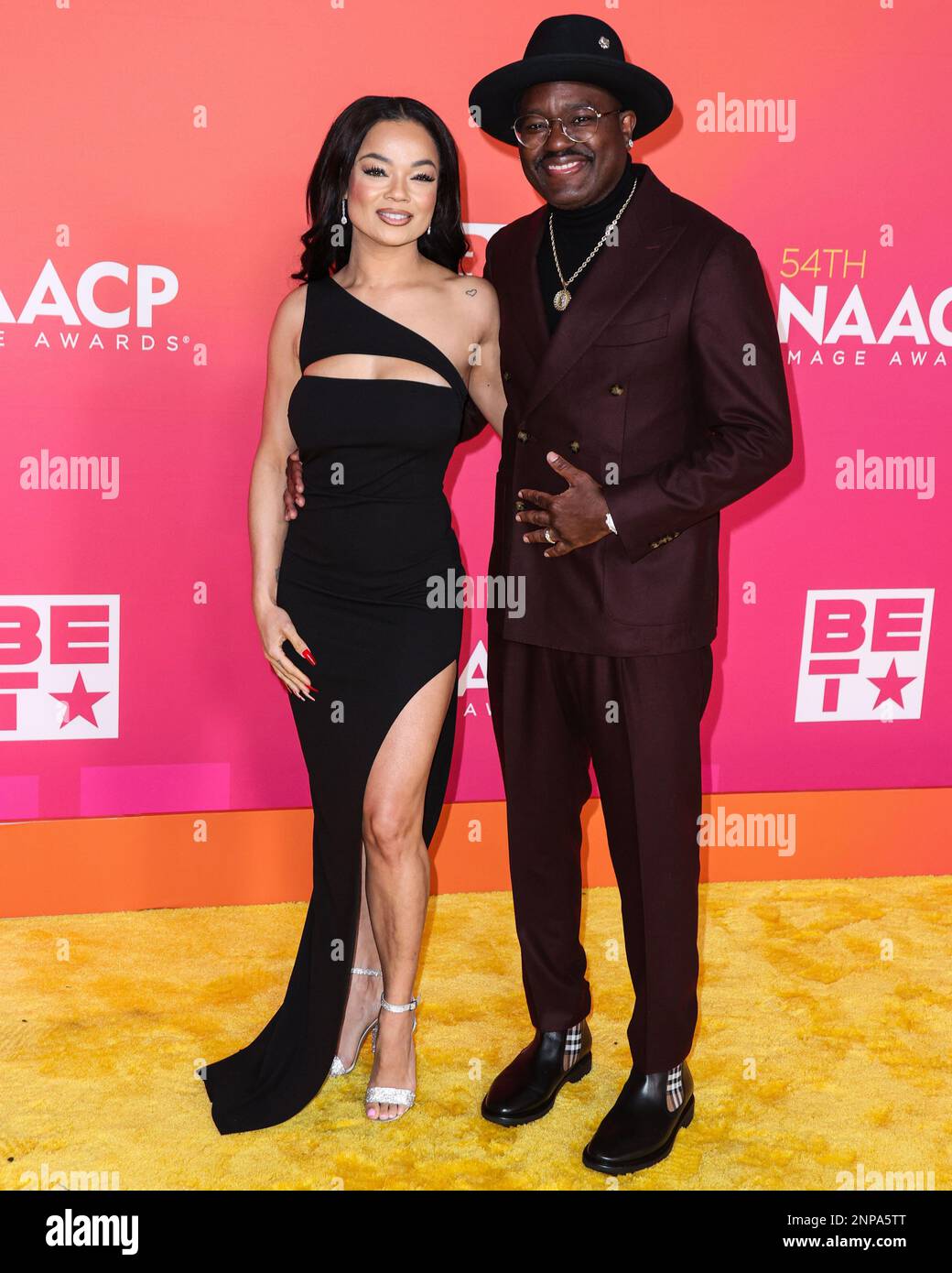 PASADENA, LOS ANGELES, CALIFORNIA, USA - FEBRUARY 25: Dannella Lane and ...