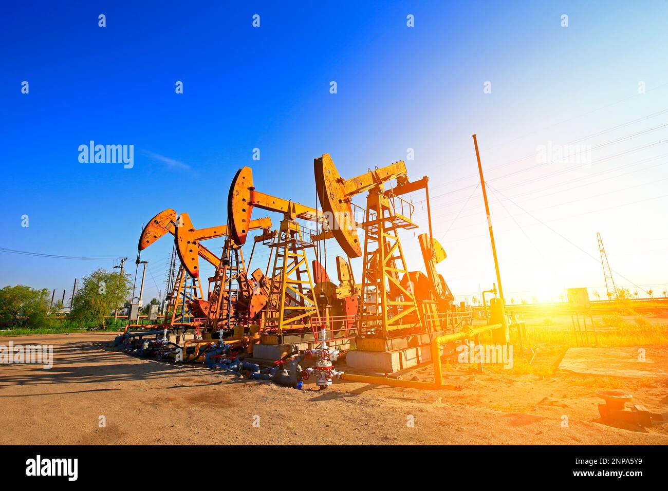 The oil pump, industrial equipment Stock Photo - Alamy