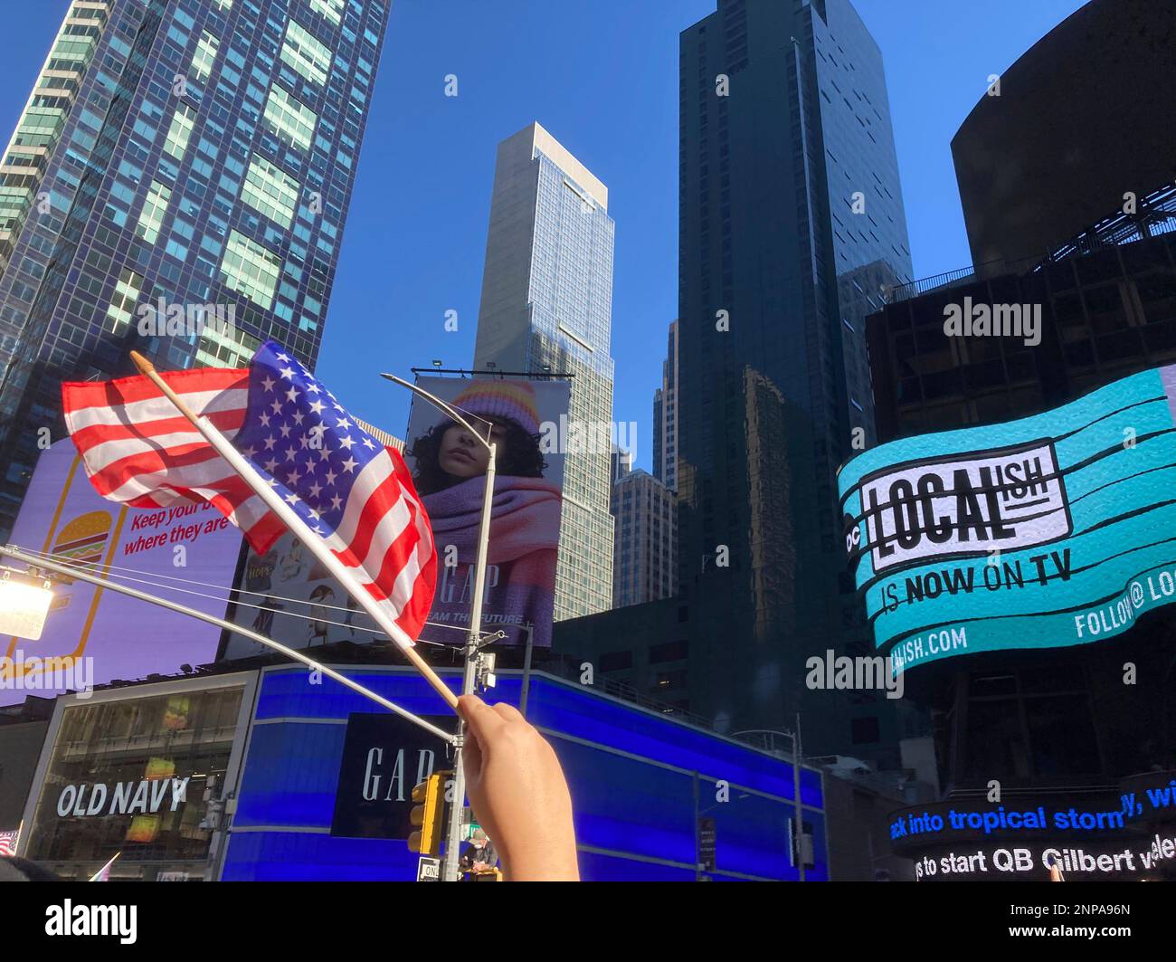 Photo by: zz/STRF/STAR MAX/IPx 2020 11/7/20 New Yorkers celebrate in ...
