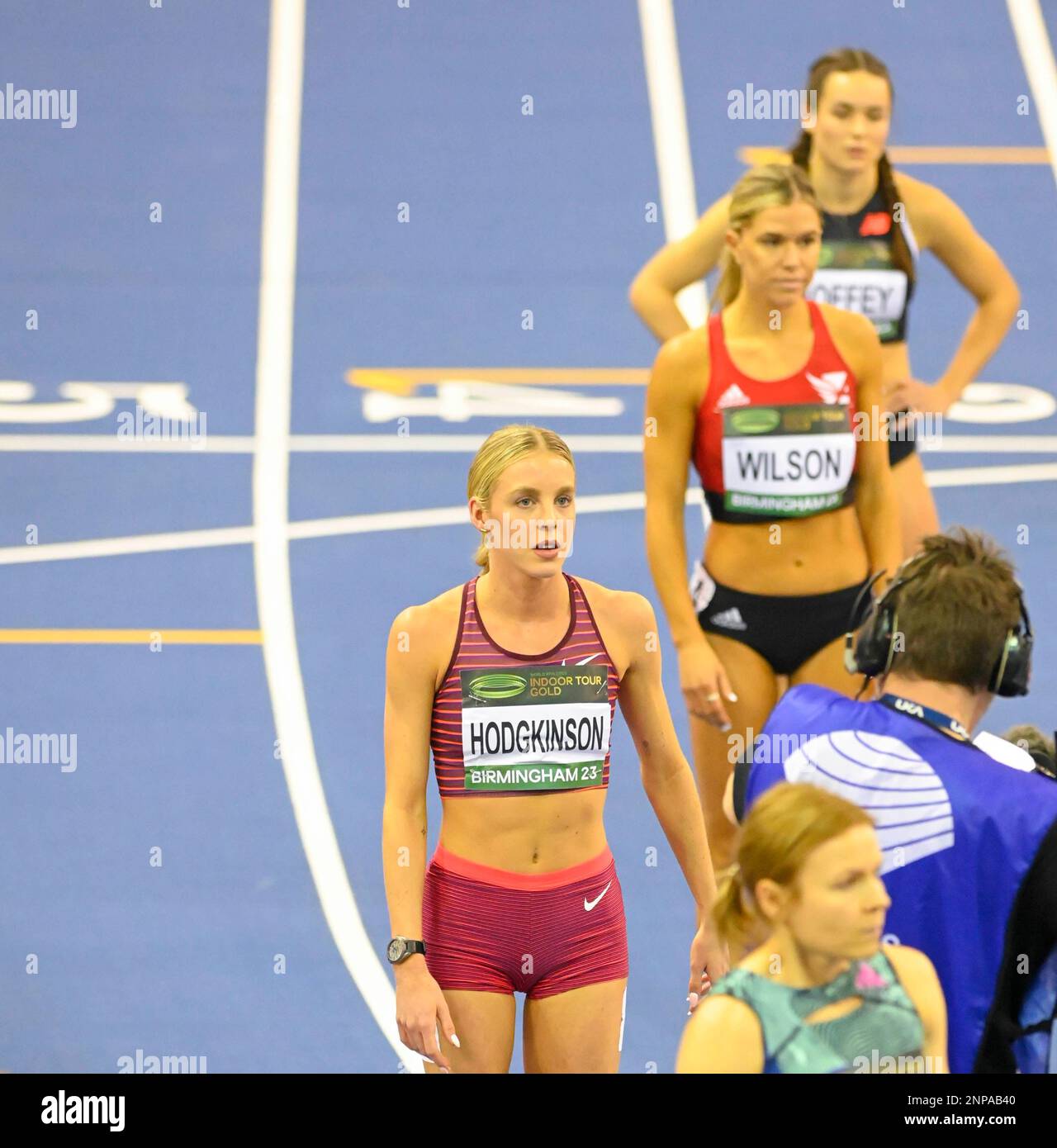 Birmingham, UK, 25 February 2023: HODGKINSON Keely before the GBR Women ...