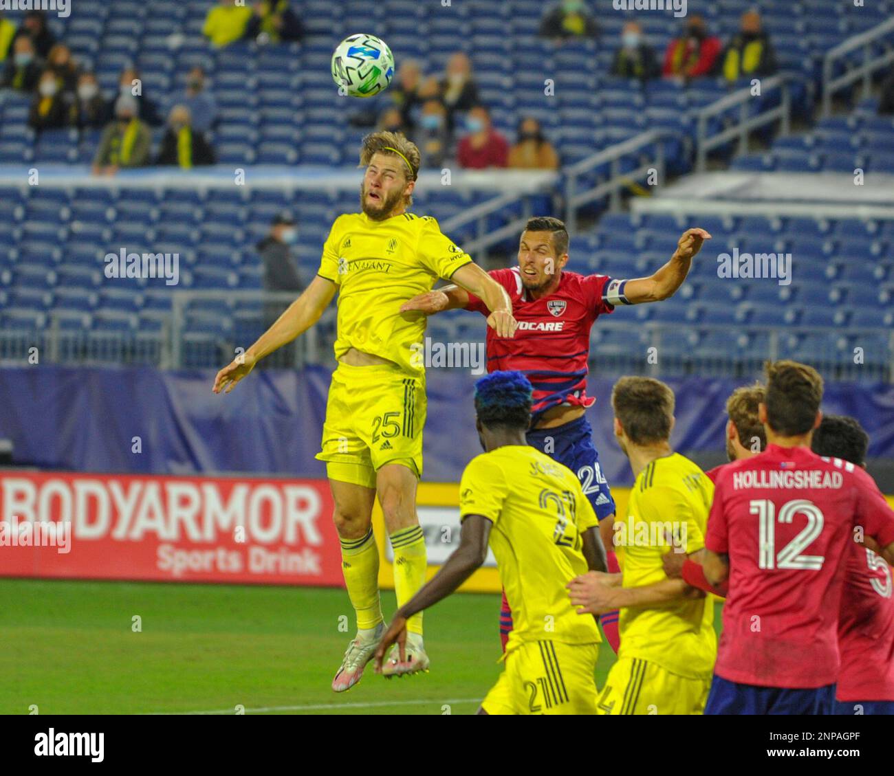 November 04, 2020: Nashville defender, Walker Zimmerman (25),and Dallas ...