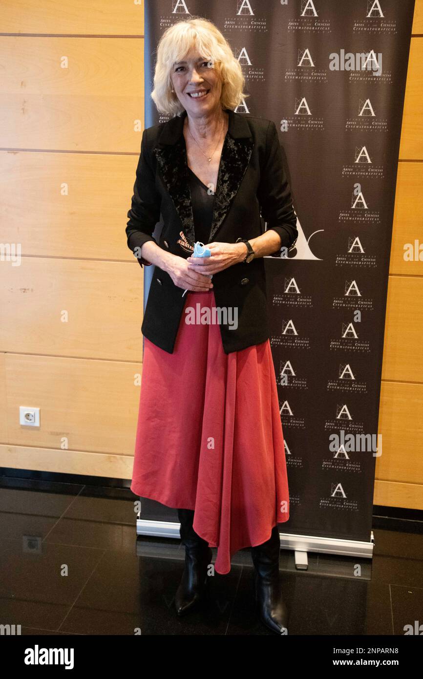 Susi Sánchez during the reading of the Oscars where she was chosen to ...