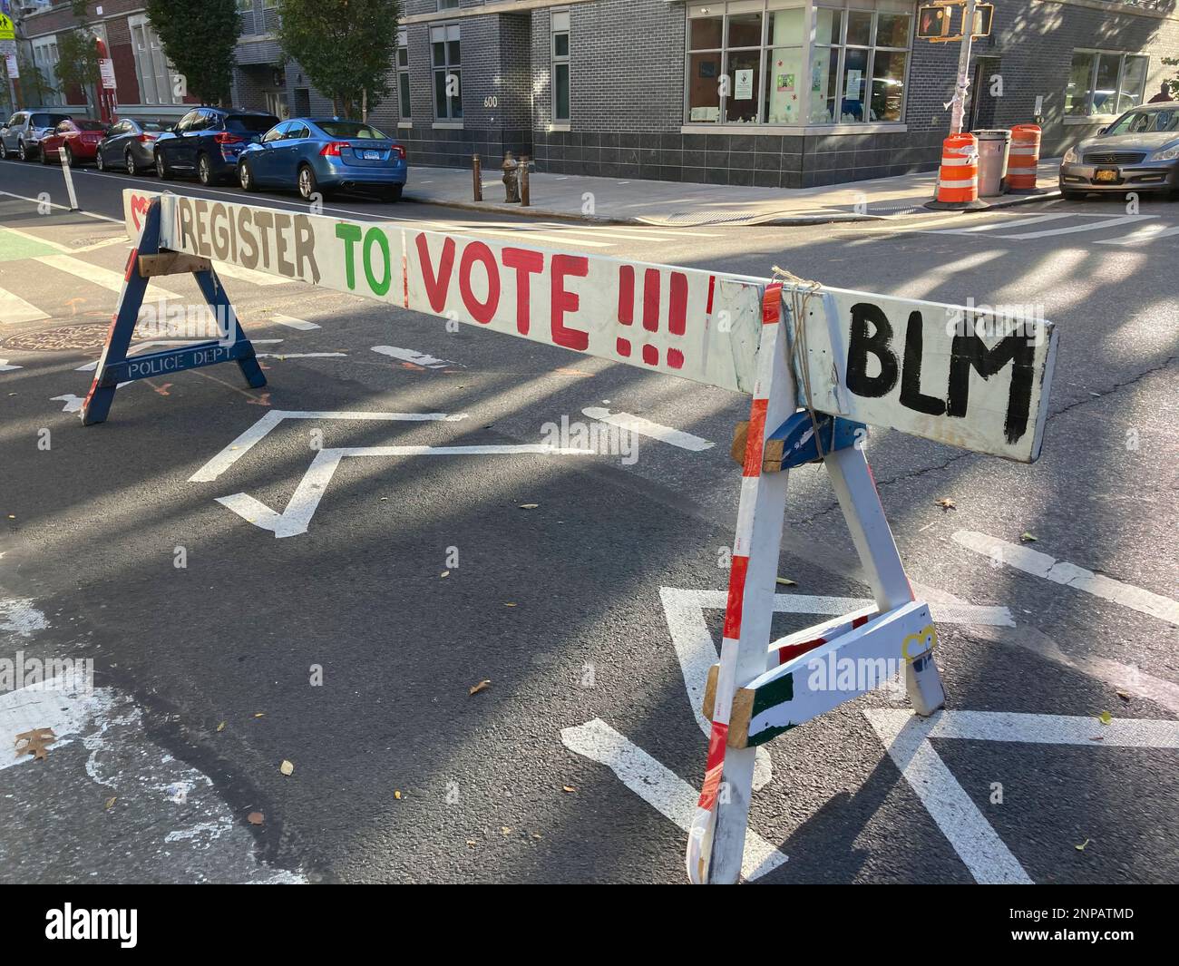 Photo by: STRF/STAR MAX/IPx 2020 11/2/20 Stantions (Road Blocks) are ...