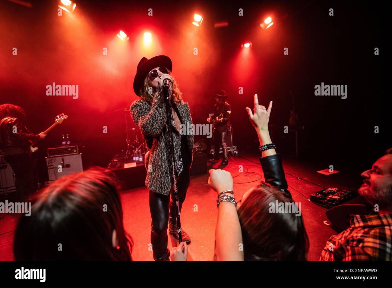 Copenhagen, Denmark. 25th Feb, 2023. The American rock band Dirty Honey ...