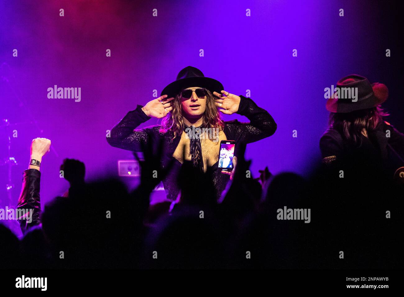 Copenhagen, Denmark. 25th Feb, 2023. The American rock band Dirty Honey ...