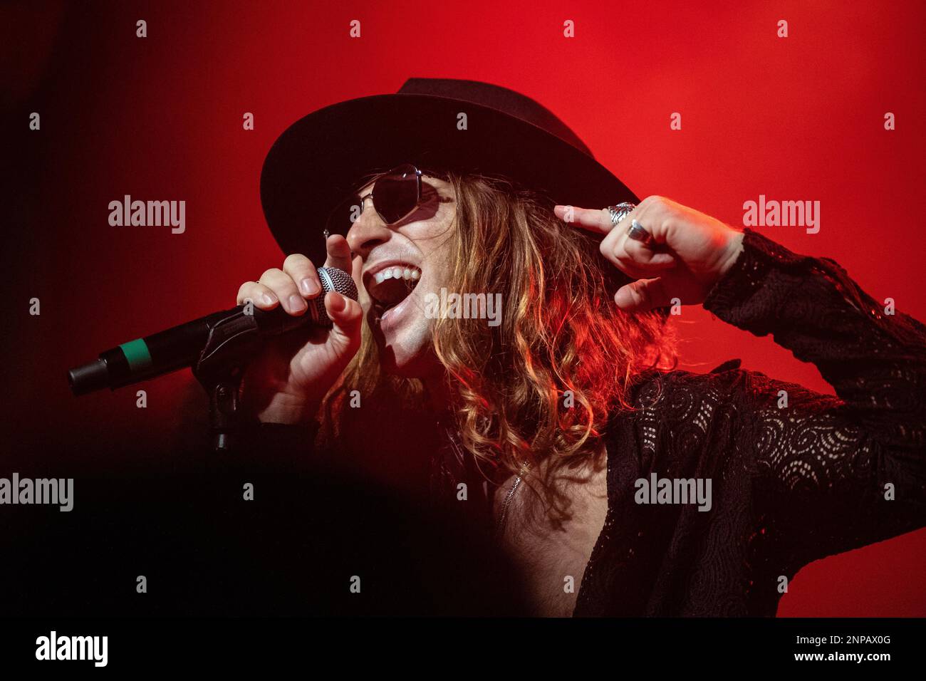 Copenhagen, Denmark. 25th Feb, 2023. The American rock band Dirty Honey ...