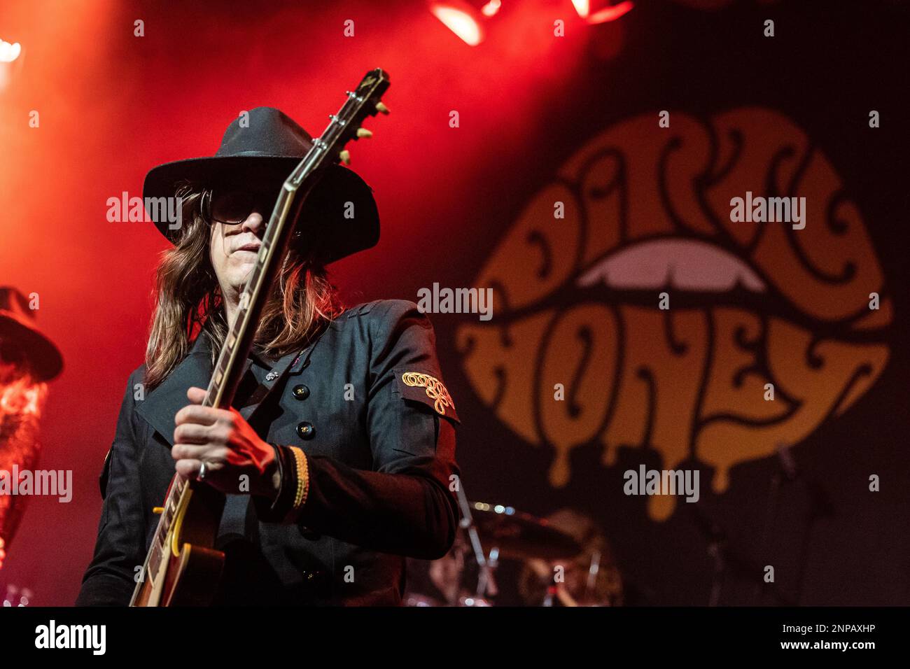 Copenhagen, Denmark. 25th Feb, 2023. The American rock band Dirty Honey ...