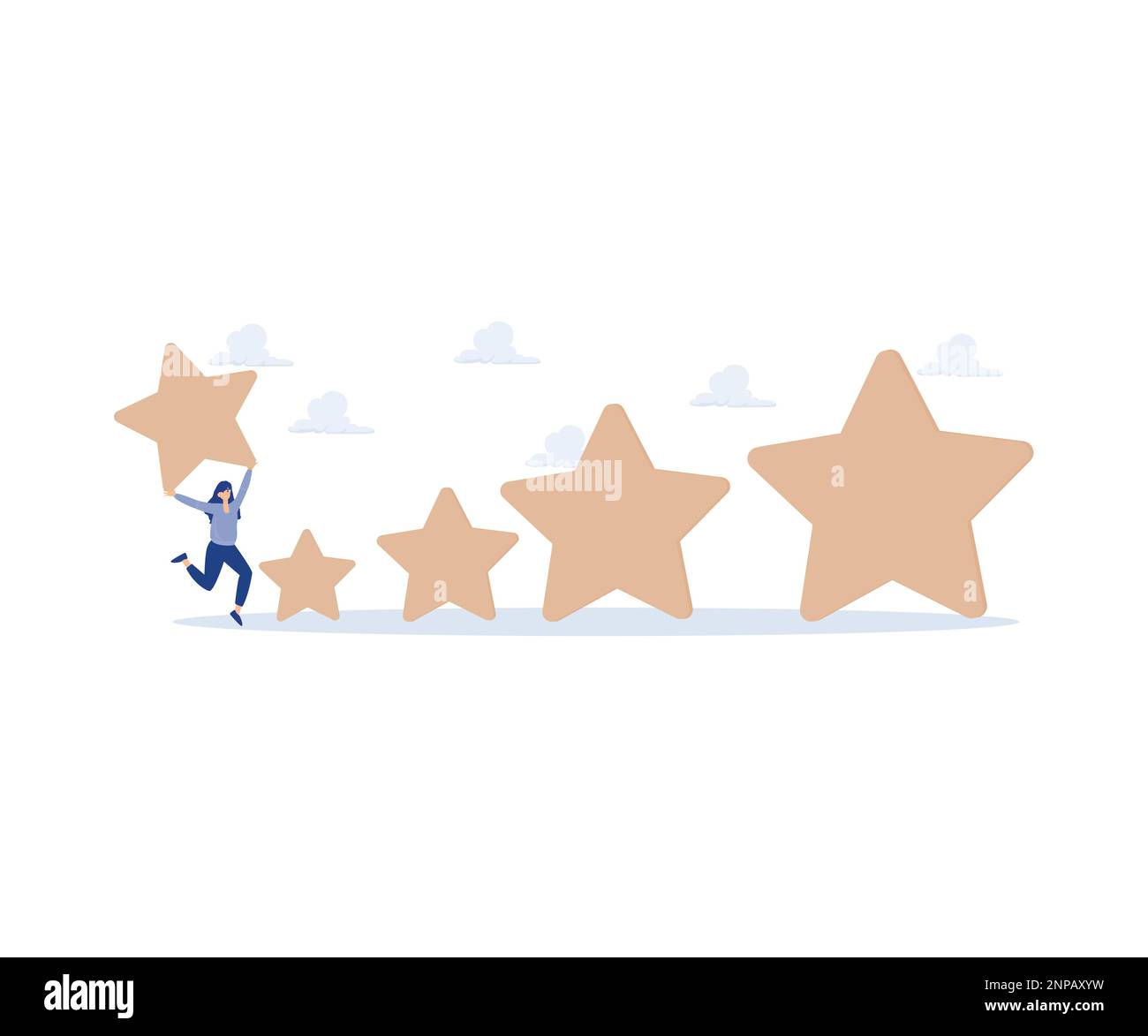 User experience, business and investment rating concept,modern flat ...