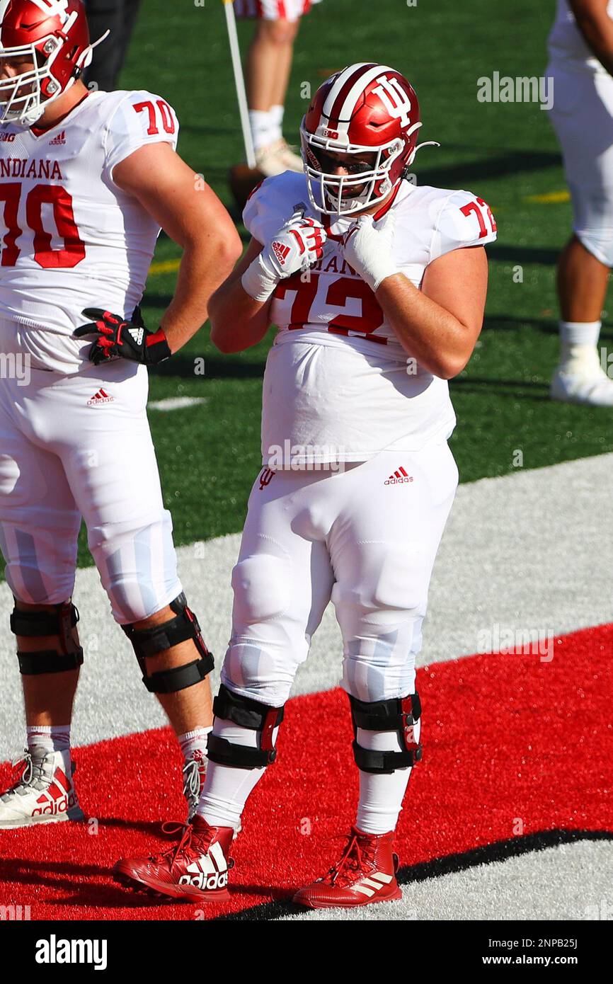 PISCATAWAY, NJ - OCTOBER 31: Indiana Hoosiers offensive lineman Dylan ...