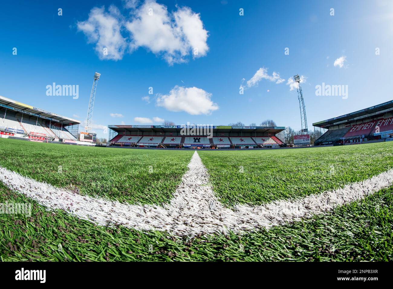 EMMEN - overview De Oude Meerdijk stadium during the Dutch premier ...