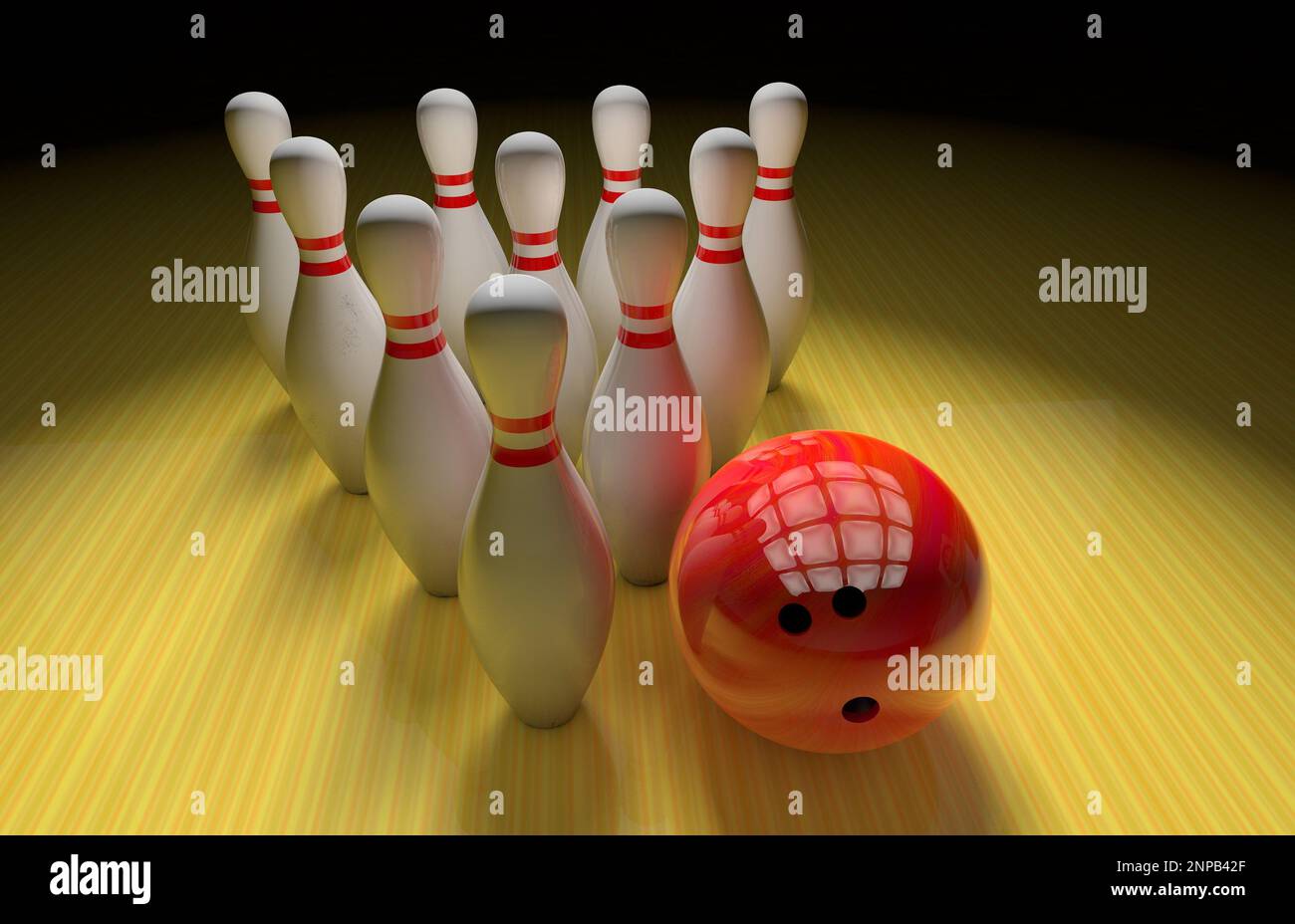 Bowling pins stands hi-res stock photography and images - Alamy