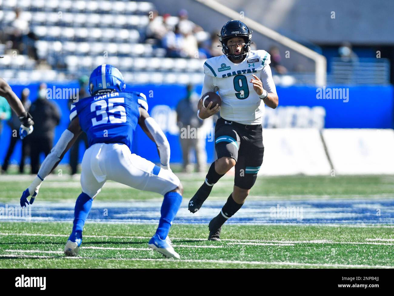 ATLANTA, GA - OCTOBER 31: Coastal Carolina quarterback Fred Payton ...