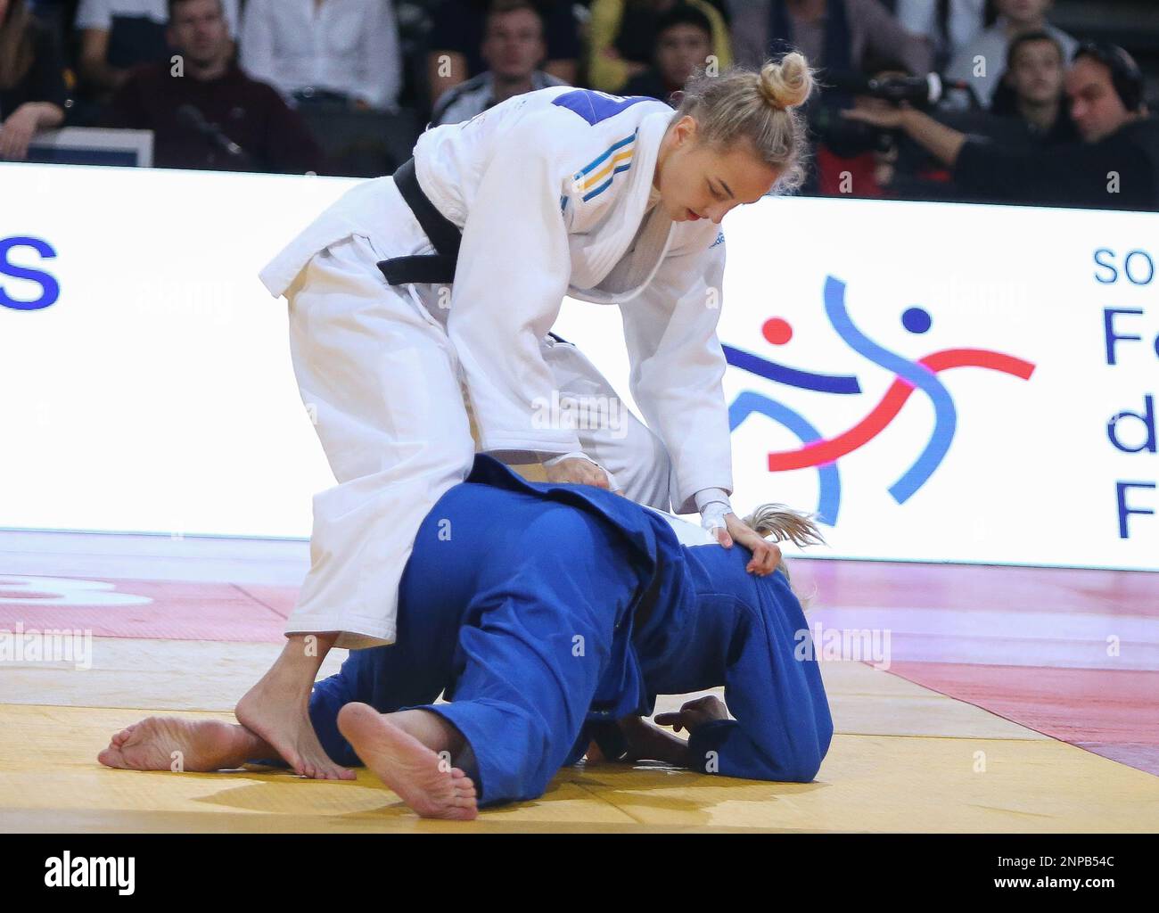 BILODID DARIA of UKRAINE and MONTEIRO TELMA of PORTUGAL during the Judo ...