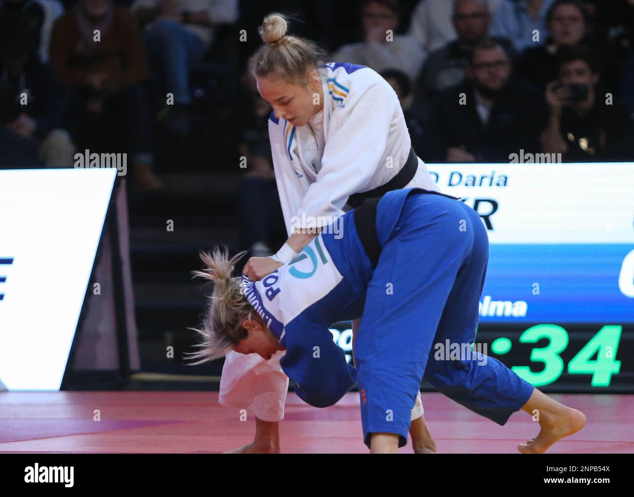 BILODID DARIA of UKRAINE and MONTEIRO TELMA of PORTUGAL during the Judo ...
