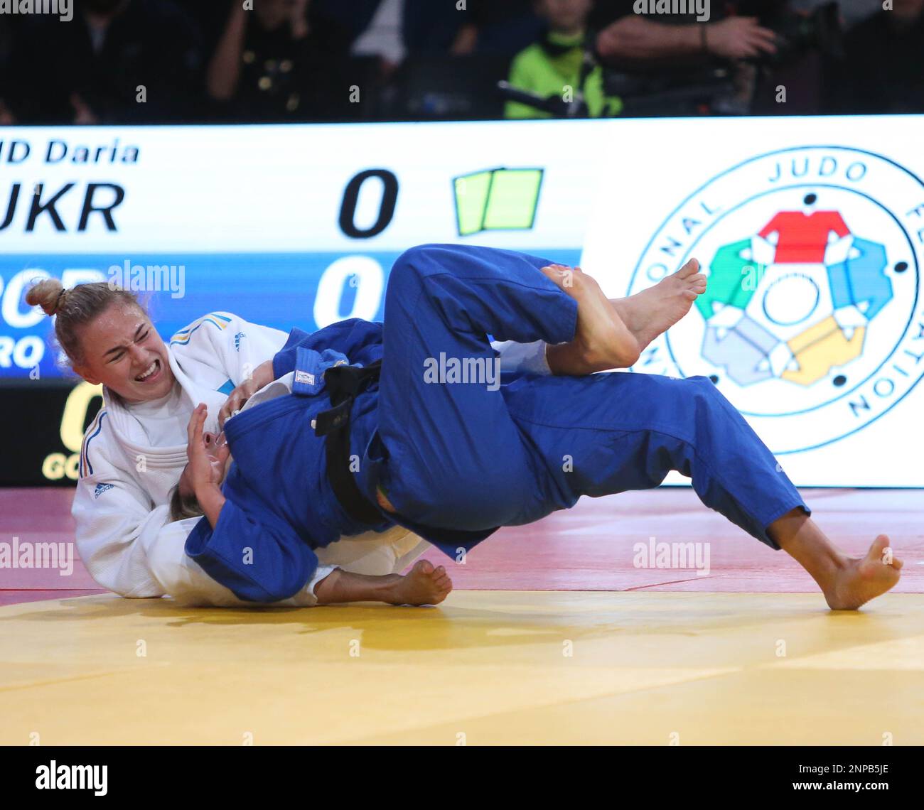 BILODID DARIA of UKRAINE and MONTEIRO TELMA of PORTUGAL during the Judo ...