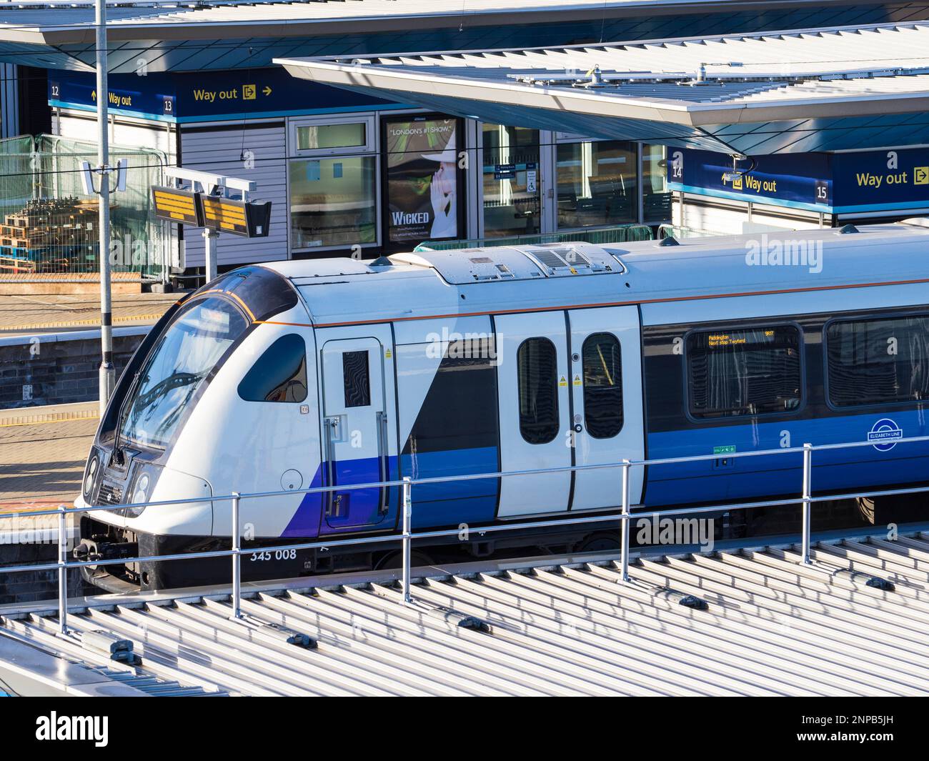 The New Elizabeth Line, at Reading Rail Station, Reading, Berkshire ...