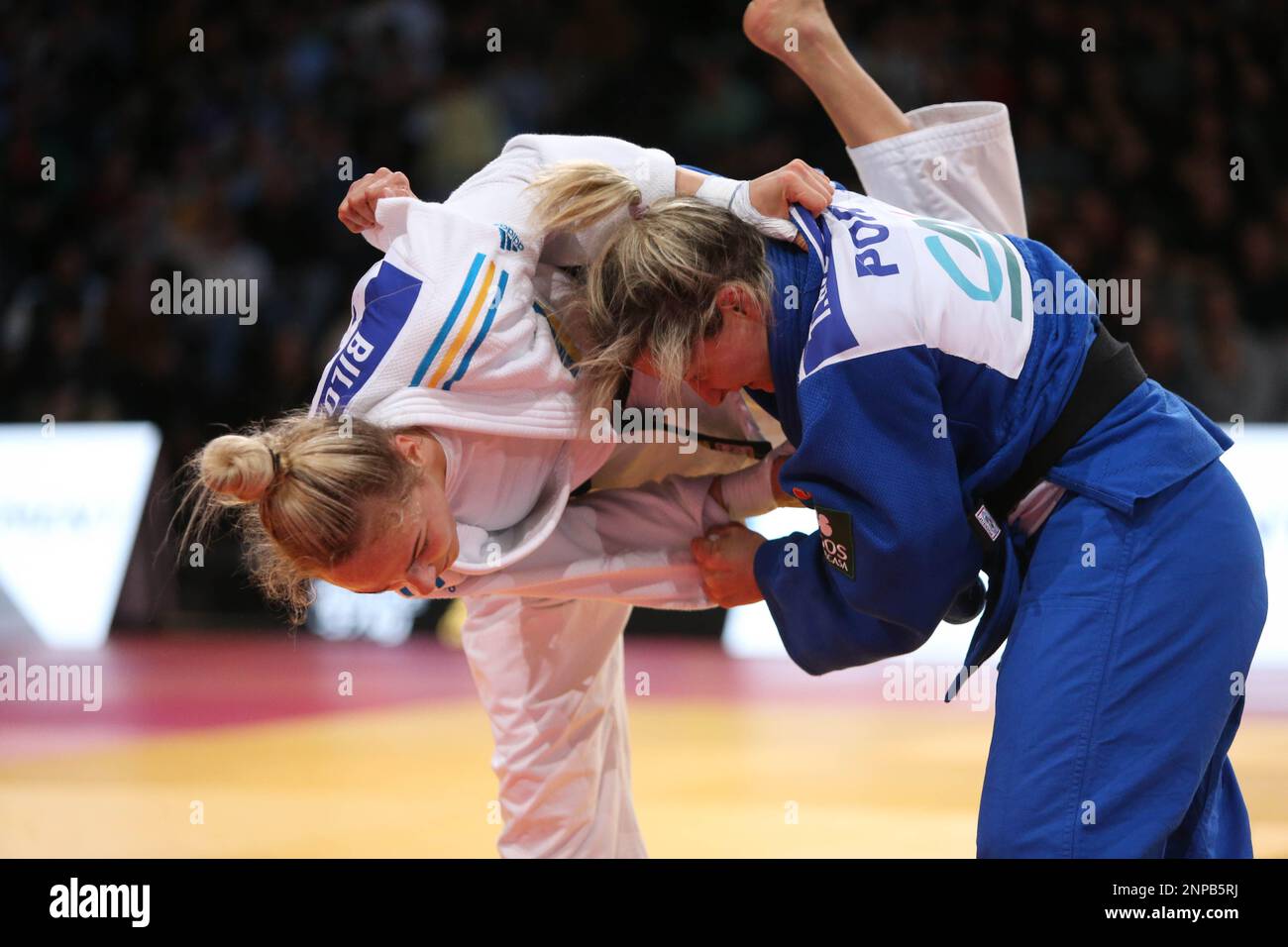 BILODID DARIA of UKRAINE and MONTEIRO TELMA of PORTUGAL during the Judo ...