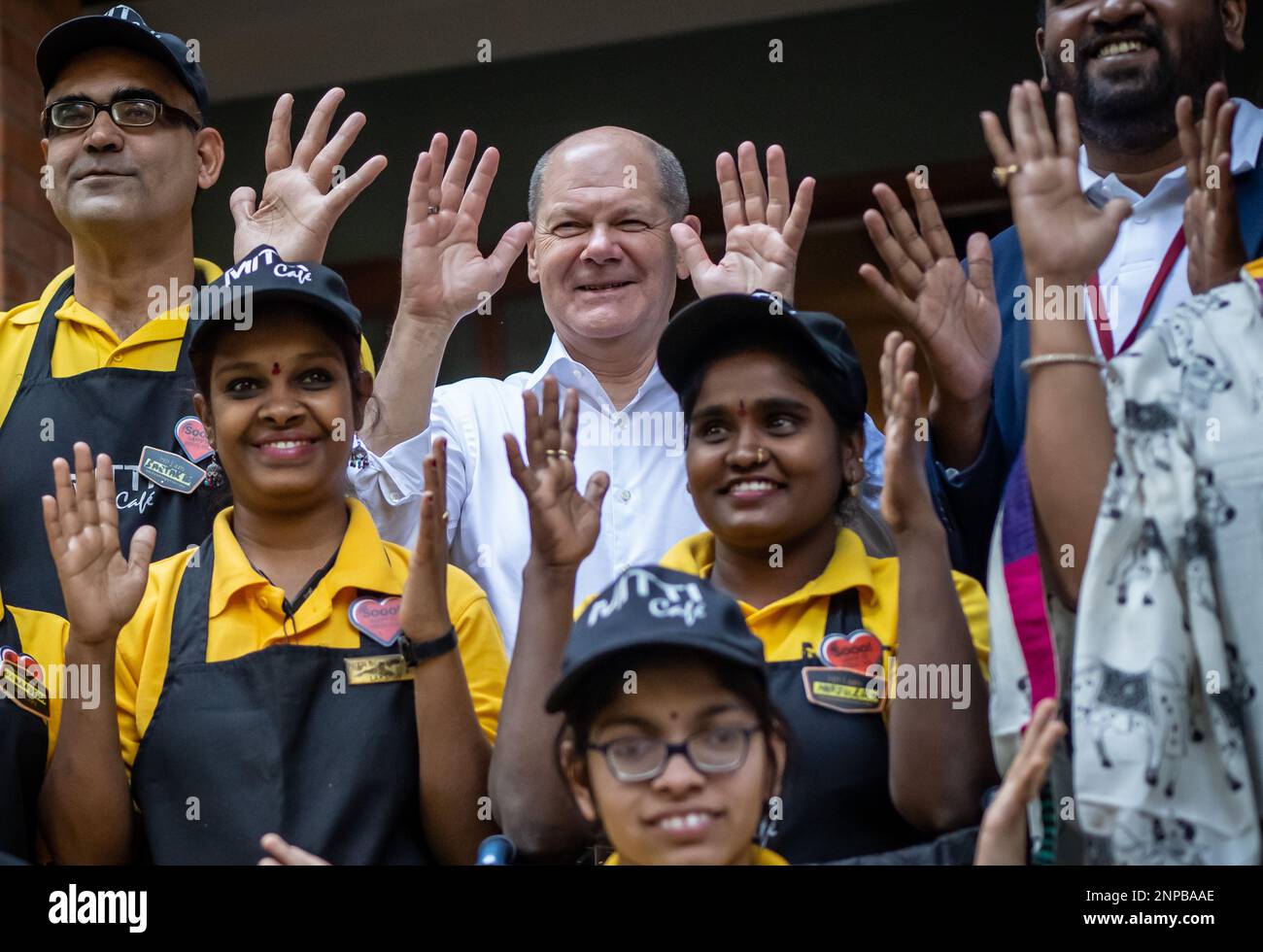 Bengaluru, India. 26th Feb, 2023. German Chancellor Olaf Scholz (SPD ...