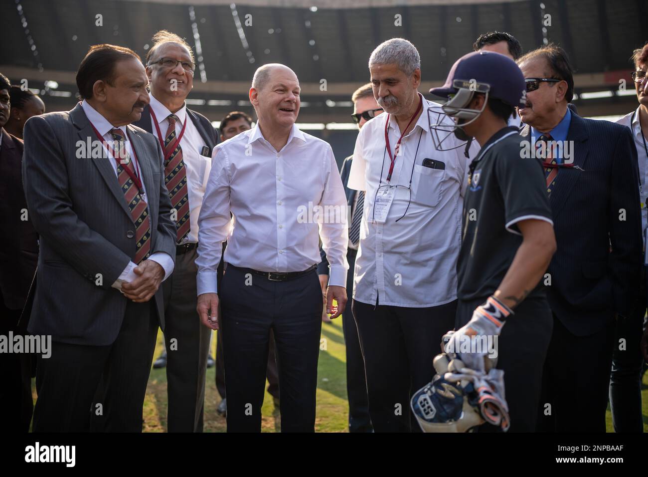 Bengaluru, India. 26th Feb, 2023. German Chancellor Olaf Scholz (SPD ...