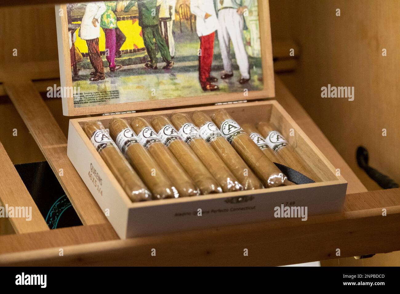 Cigars for sale at The Smoke Pit, a new cigar lounge in downtown ...