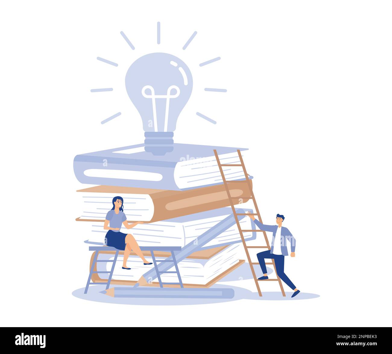 Creativity, knowledge to achieve success, finding solution concept ...