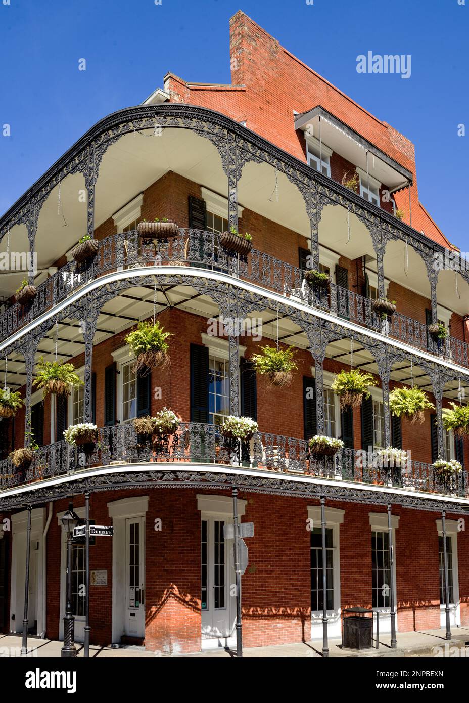 Historic Architecture in Royal Street,French Quarter, New Orleans ...