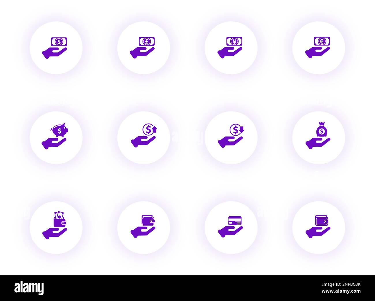 Purple banknote Stock Vector Images - Alamy