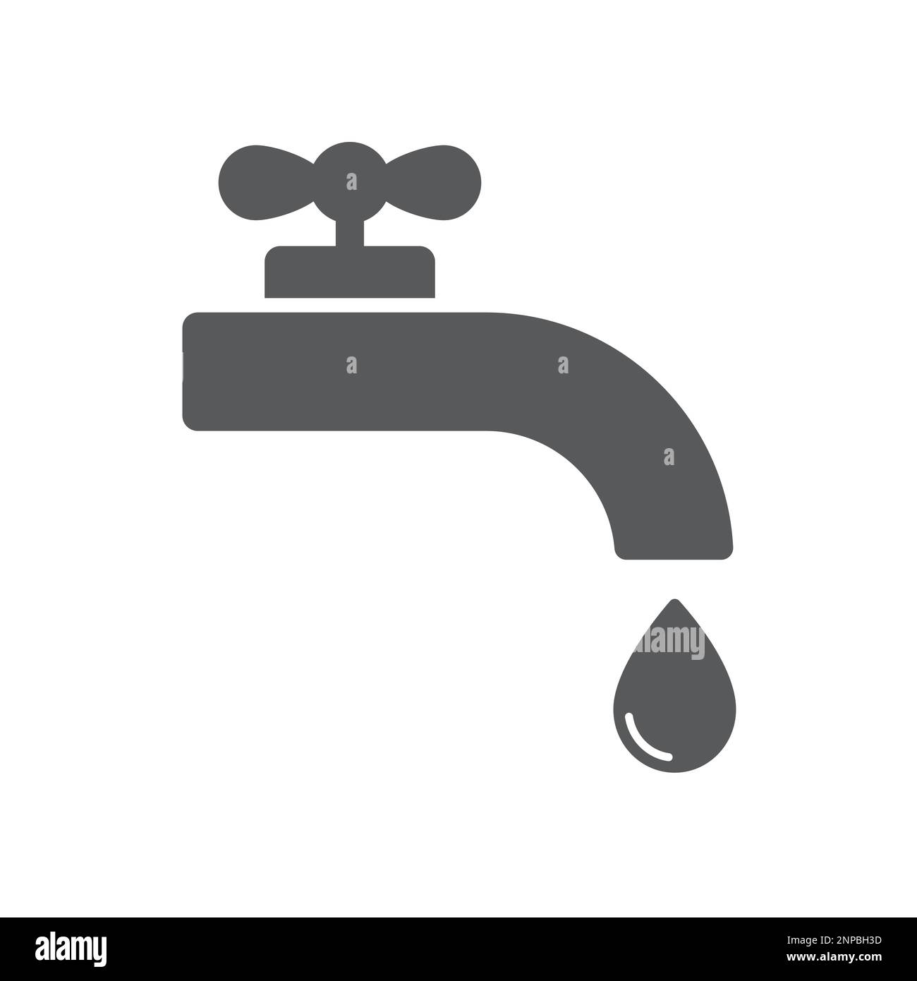 tap silhouette vector icon Stock Vector Image & Art - Alamy