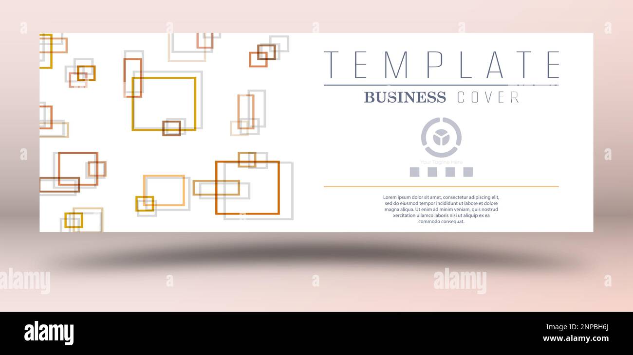 Geometric composition of the intersection of squares. A modern template ...