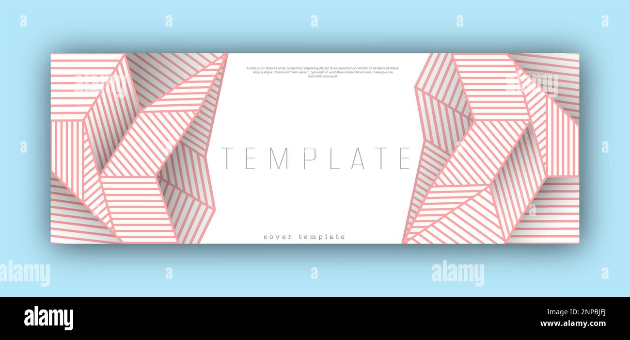 The idea of abstract geometry. Template for creative design of a cover ...