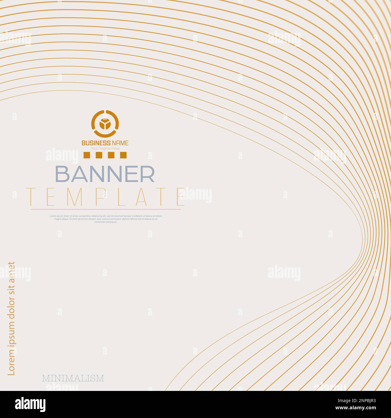 Symmetrical linear composition. Template for modern posters, posters ...