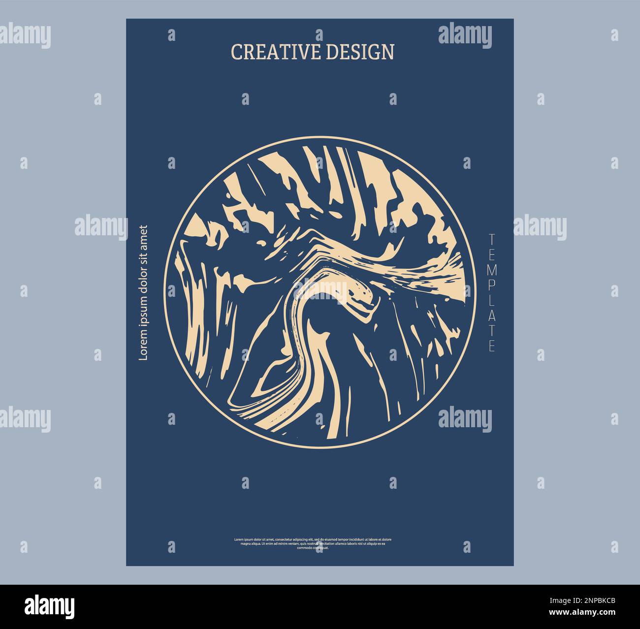 Layout of the creative design. Corporate graphics template for the ...