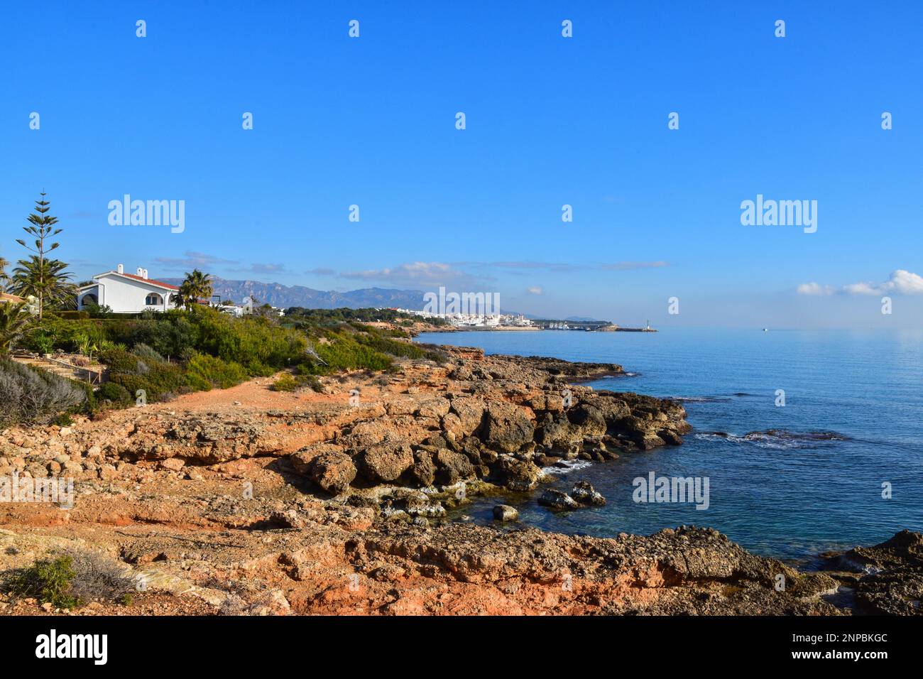 GR 92 Trail, L'Ametlla de Mar, Costa Dorada, Spain Stock Photo - Alamy
